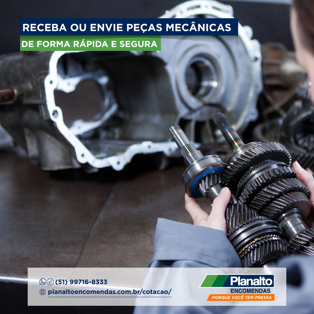 Receba ou envie peças mecânicas - Planalto Encomendas